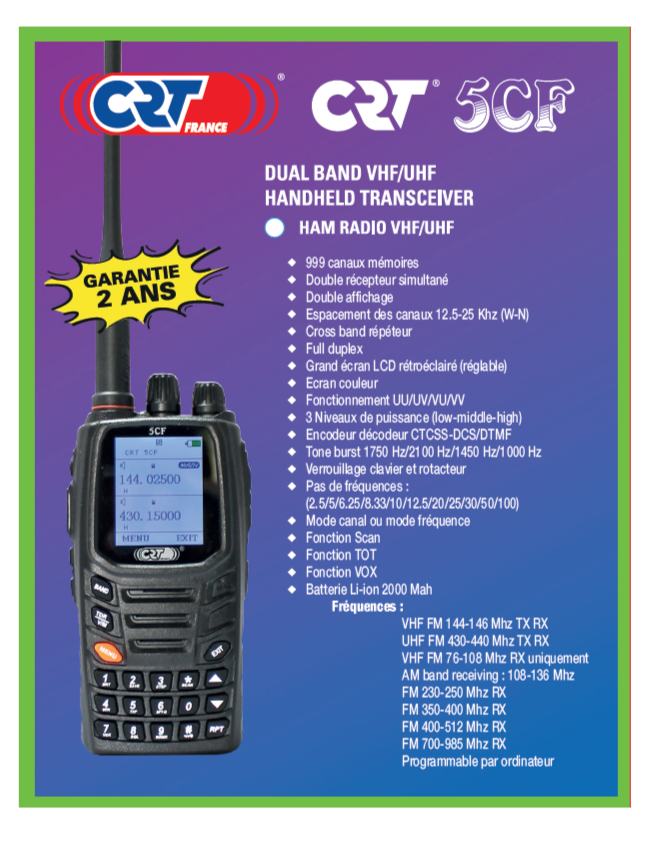 CRT 5CF – Kamsat